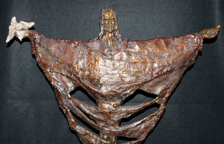 The Dove Bronze Sculpture Gib Singleton| J D Smith Fine Art